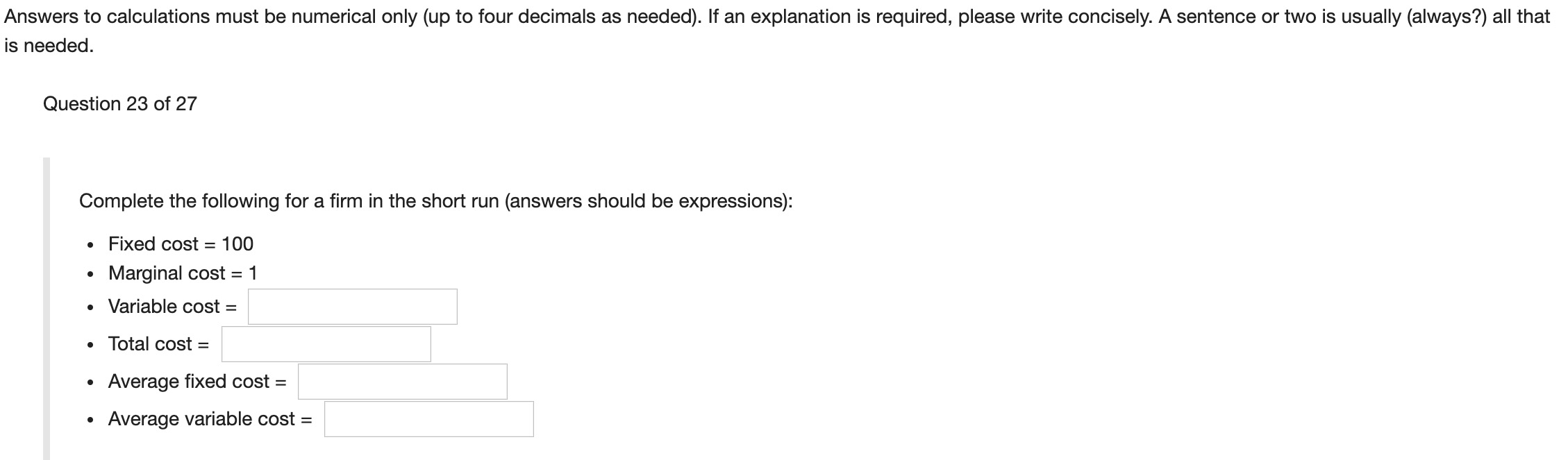 Solved Answers to calculations must be numerical only (up to | Chegg.com