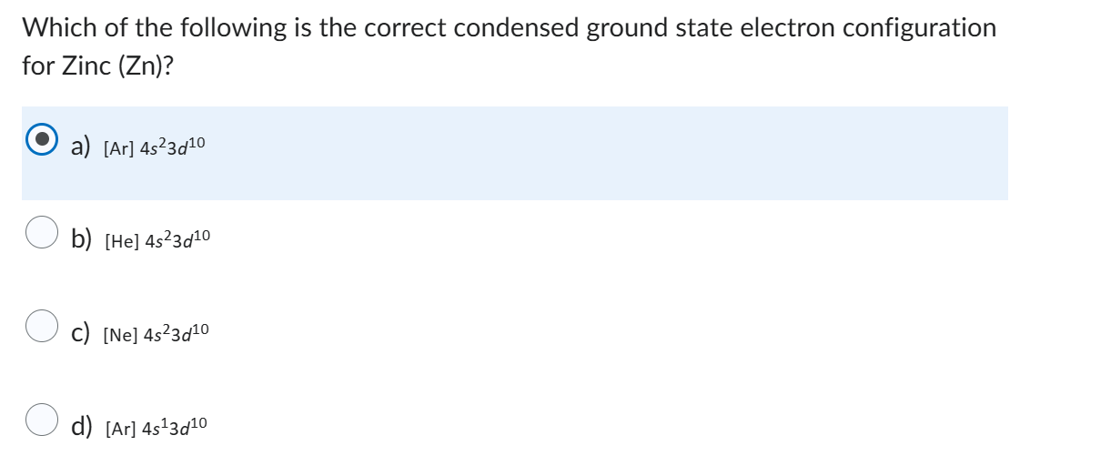 Solved Which Of ﻿the Following Is ﻿the Correct Condensed