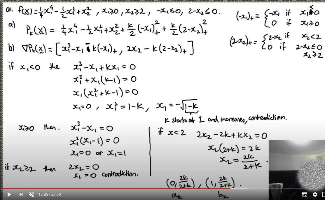 Q2: Consider the constrained nonlinear program min 23 | Chegg.com