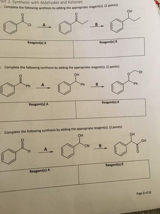 Solved Complete the following synthesis by adding the | Chegg.com