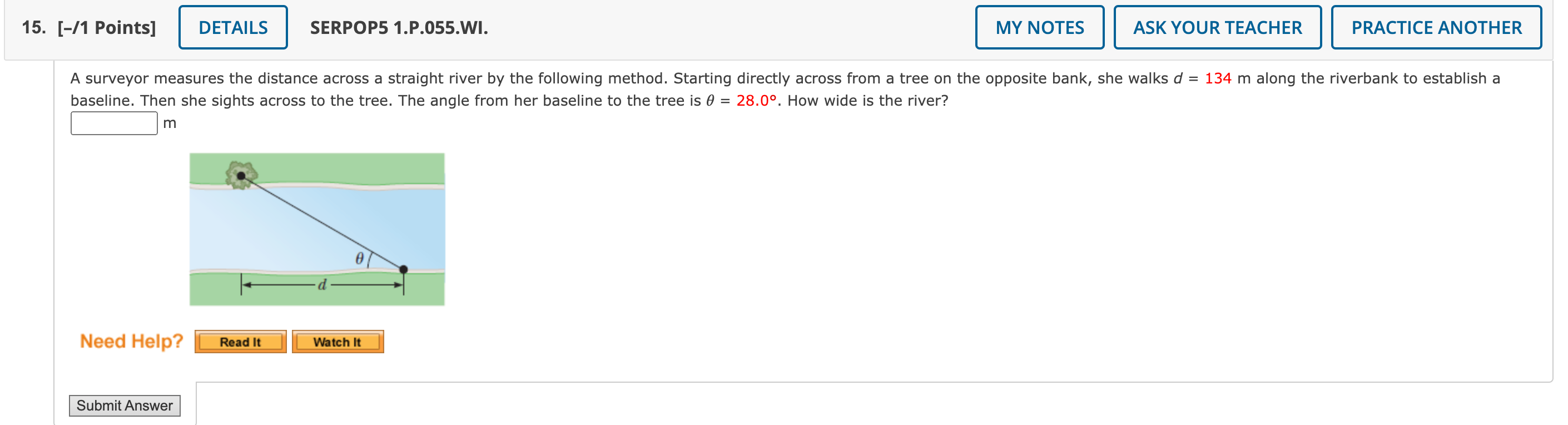 Solved baseline. Then she sights across to the tree. The | Chegg.com