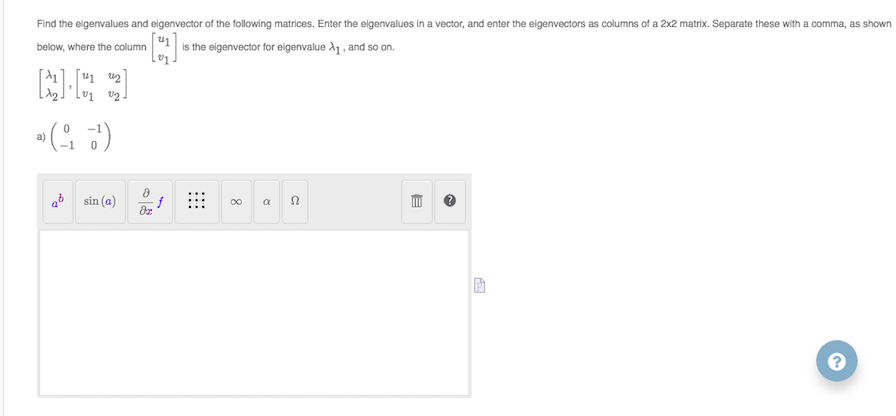 Solved Find the eigenvalues and eigenvector of the following | Chegg.com