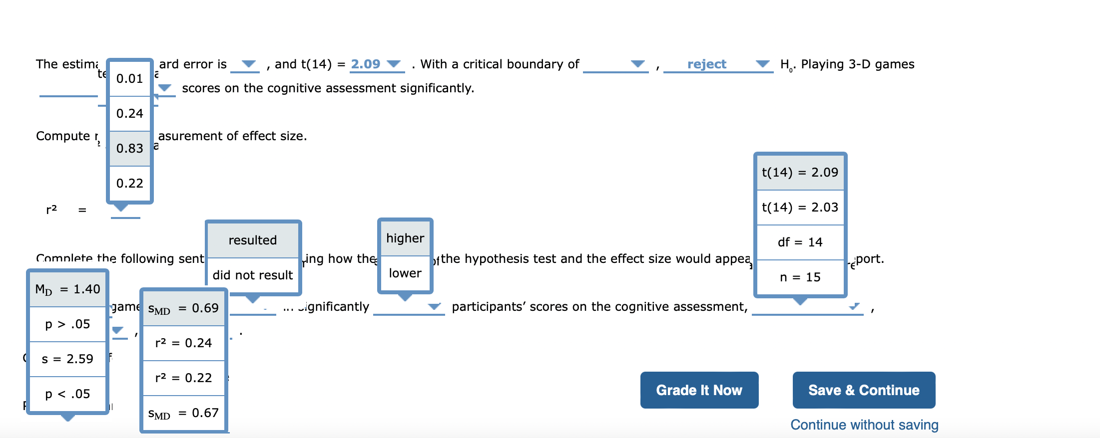 Solved Playing three-dimensional video games can improve | Chegg.com