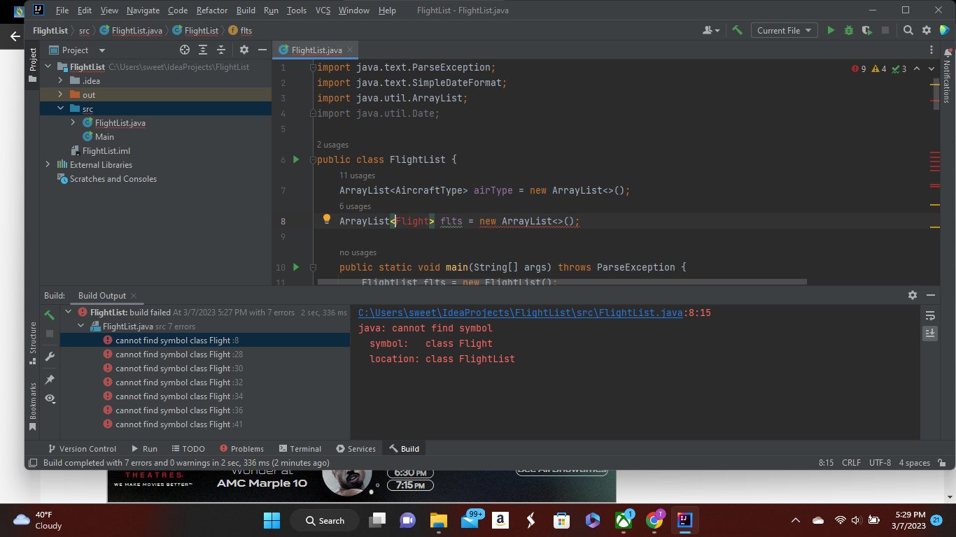 I Keep Getting An Error Message When I Try To Compile 