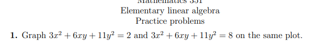 Solved Elementary linear algebra Practice problems 1. Graph | Chegg.com