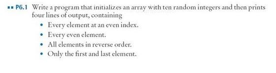 Solved P61 Write A Program That Initializes An Array With 2519