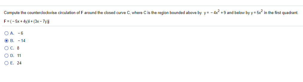 Solved Compute the counterclockwise circulation of F around | Chegg.com