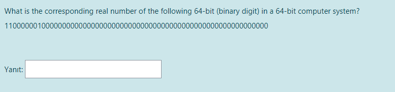 Solved What is the corresponding real number of the | Chegg.com
