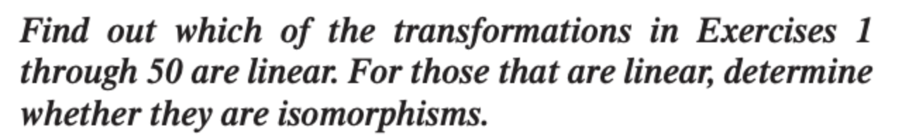 Solved Find out which of the transformations in Exercises 1 | Chegg.com