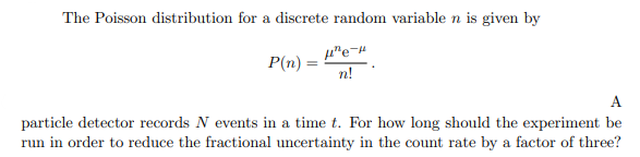 The Poisson distribution for a discrete random | Chegg.com