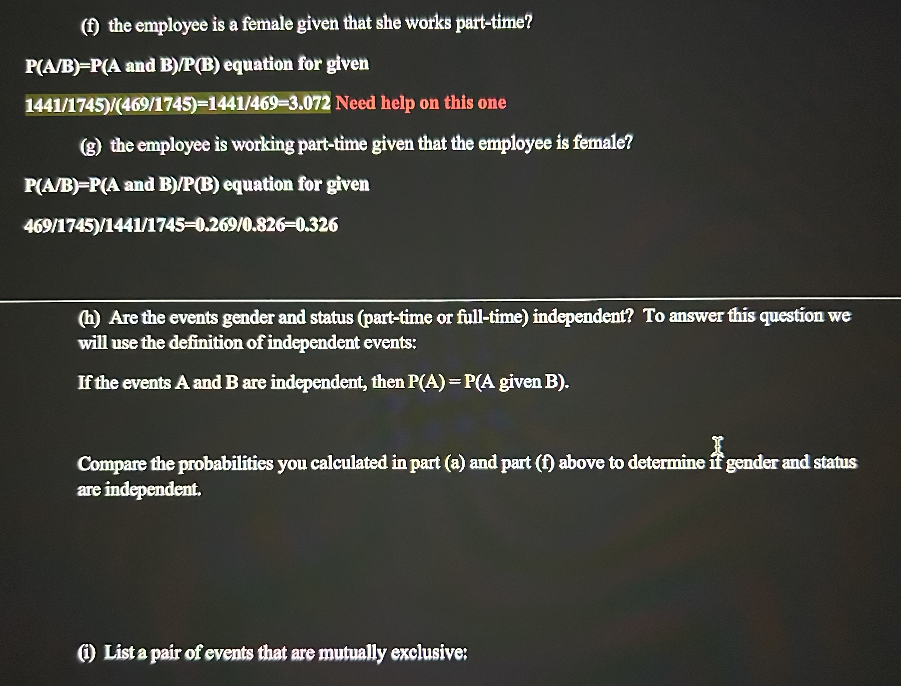 Solved \begin{tabular}{lrrrr} Count of Gender & Column | Chegg.com