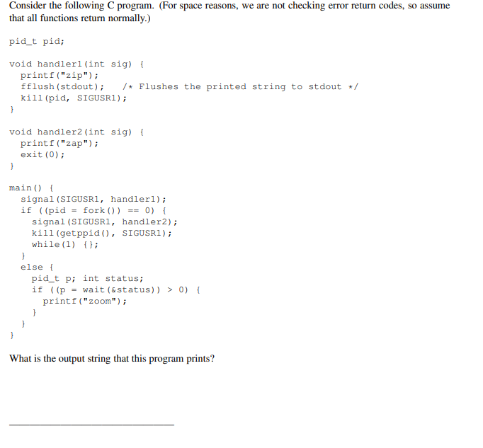 Solved Consider the following program. (For space reasons, | Chegg.com