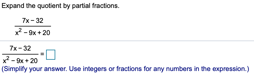 Solved Find the partial fraction decomposition for the | Chegg.com