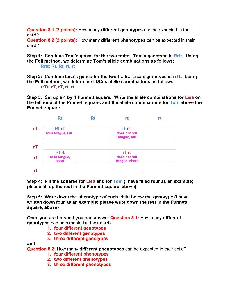 Solved BIO 181 - GENETICS PROBLEM SET NAME: MONOHYBRID | Chegg.com