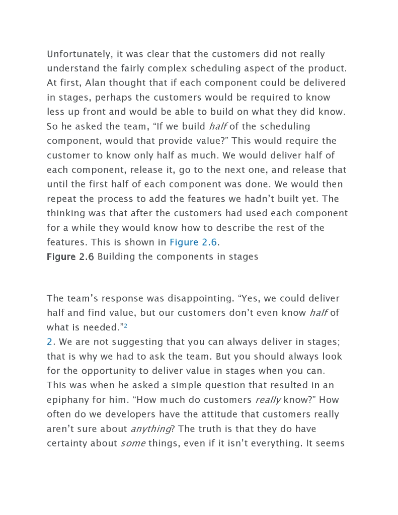 Solved Chapter 2. The Business Case for Agility "The battle | Chegg.com