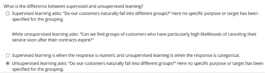 Solved What is the difference between supervised and | Chegg.com