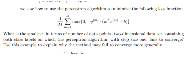 Solved We Saw How To Use The Perceptron Algorithm To