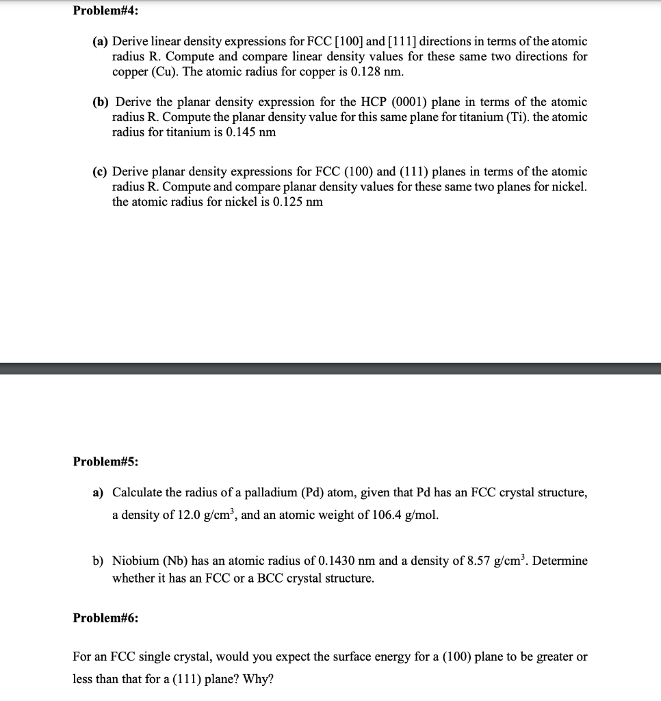 Solved Problem#4: (a) Derive linear density | Chegg.com