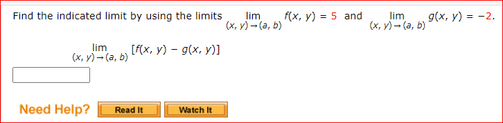 Solved Find the indicated limit by using the limits lim (x, | Chegg.com