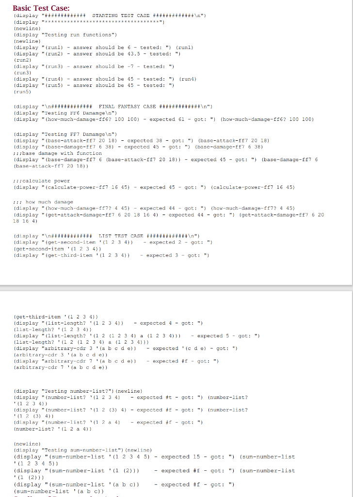 Scheme Assignment using R5RS Language... This my | Chegg.com