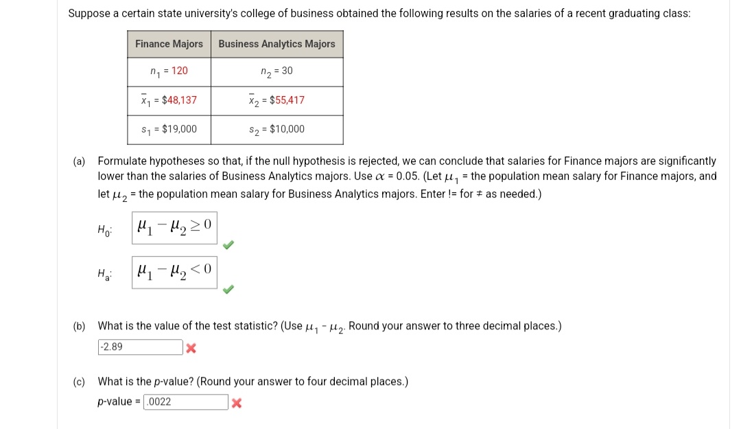 Solved Suppose a certain state university's college of | Chegg.com