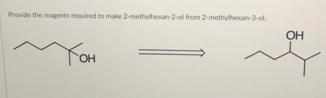 Solved Provide the reagents required to make | Chegg.com