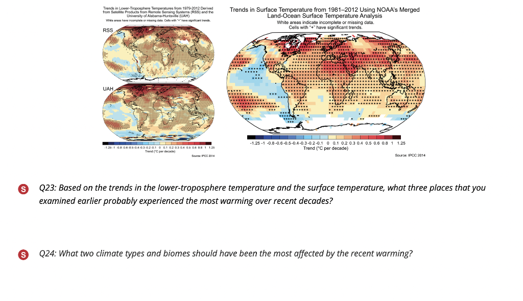 Solved Trends in Lower-Troposphere Temperatures from | Chegg.com
