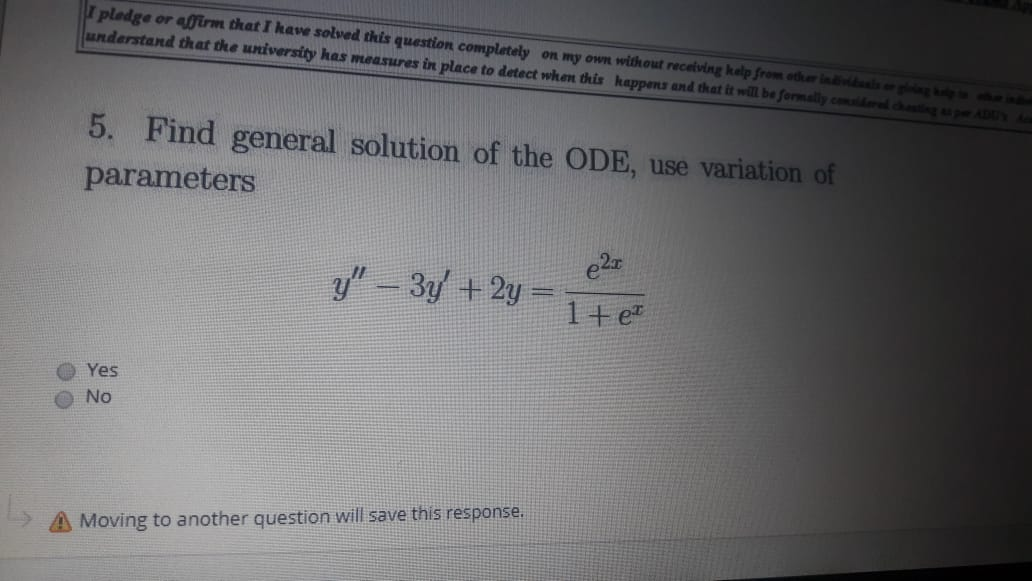 Solved find general solution of the ode use of variation | Chegg.com