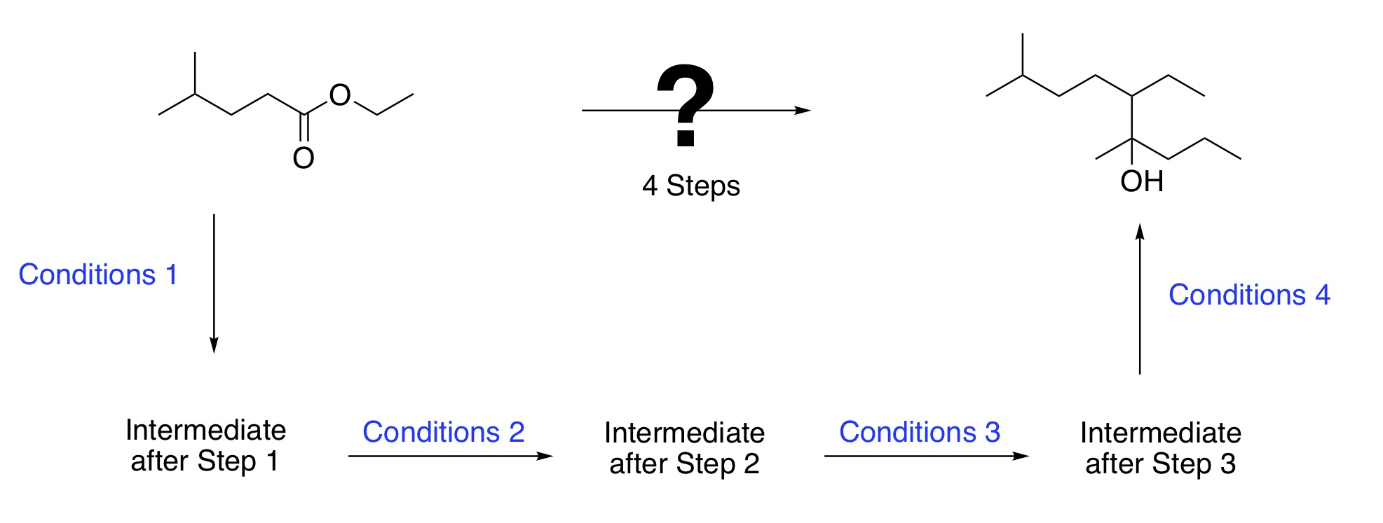 Solved For the following is a 4-step synthesis problem, you | Chegg.com