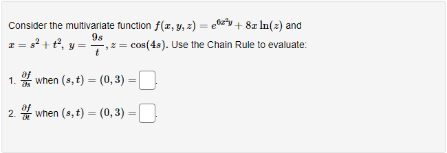Solved Consider the multivariate function | Chegg.com