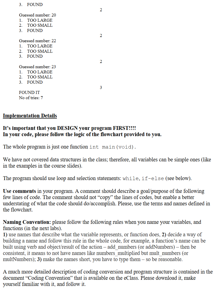 Solved Problem Specification You are asked to write a C | Chegg.com