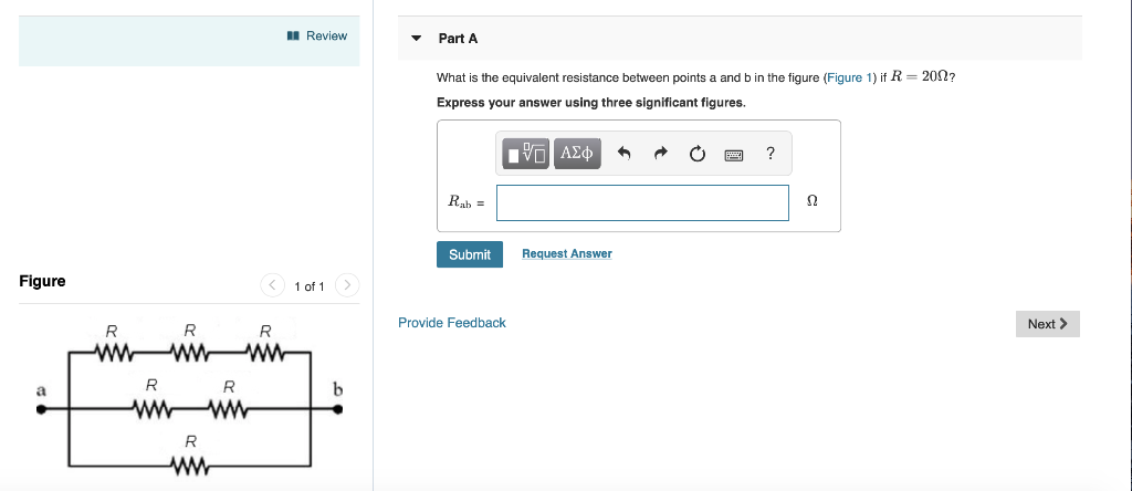 Solved Review PartA What is the equivalent resistance | Chegg.com