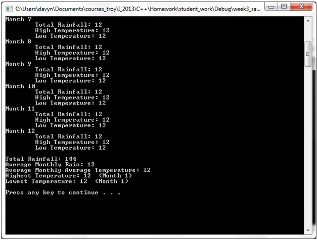 Solved Write a C++ program that uses a structure to store | Chegg.com