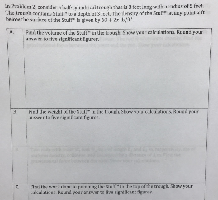 Solved In Problem 2, consider a half-cylindrical trough that | Chegg.com