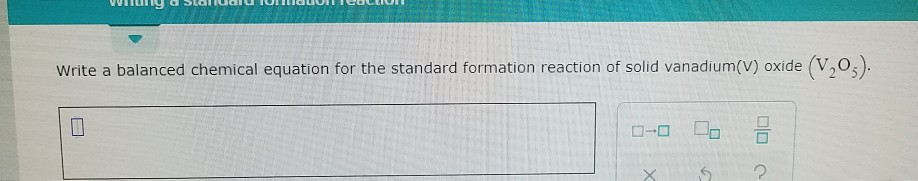 Solved Write a balanced chemical equation for the standard | Chegg.com