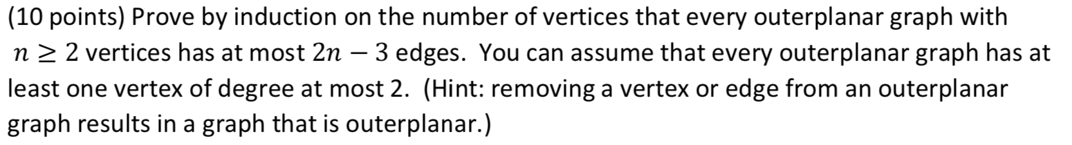 Solved (10 points) Prove by induction on the number of | Chegg.com