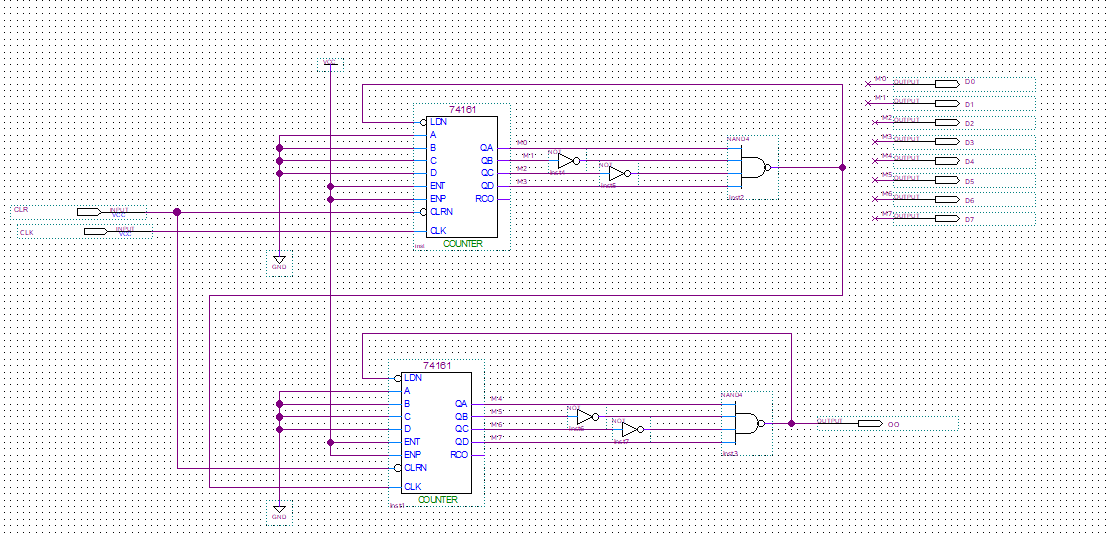 Solved Experiment two 1.Designing mod 10 counter by 74161 | Chegg.com