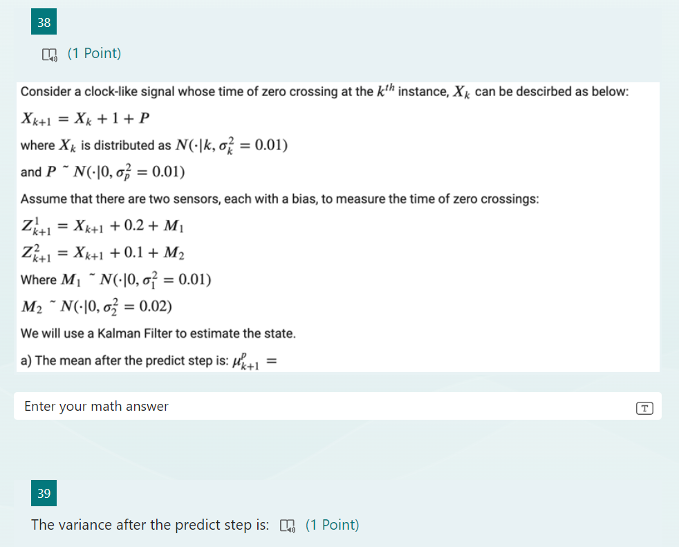 Solved [4) (1 ﻿Point)Consider a clock-like signal whose time | Chegg.com