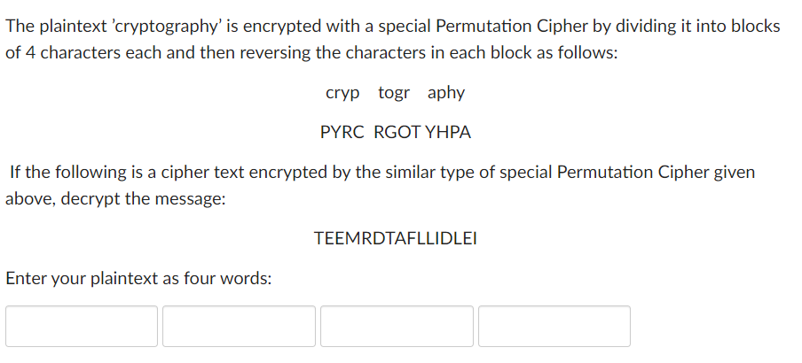 Solved on This question regards with solution. cryptography | Chegg.com