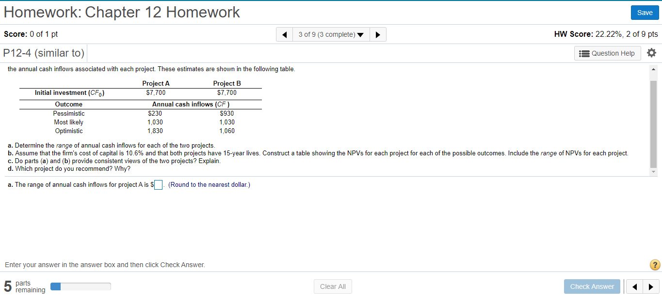 Solved Homework Chapter 12 Homework Save Score 0 Of 1 Pt 1