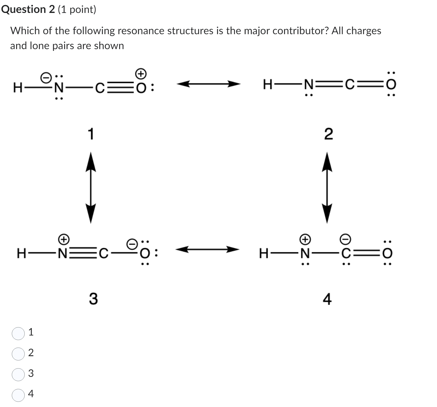 Solved Identify the incorrect resonance structure of | Chegg.com