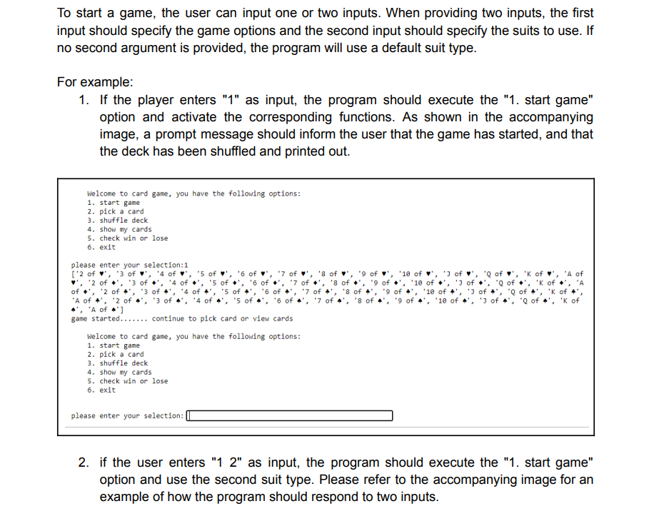 Solved play game, deal cards between player and robot how to | Chegg.com