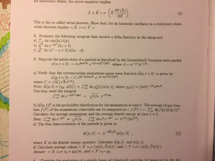 Solved For Stationary States The Above Equation Implies 9
