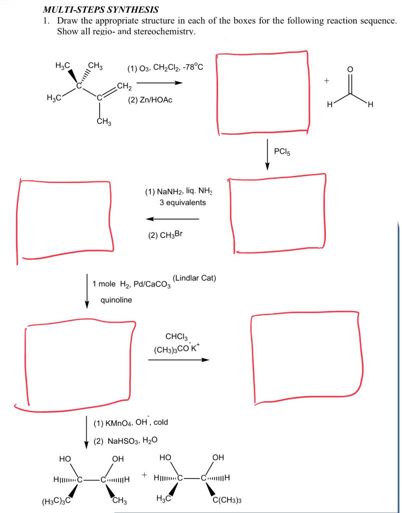 Solved MULTI-STEPS SYNTHESIS 1. Draw the appropriate | Chegg.com