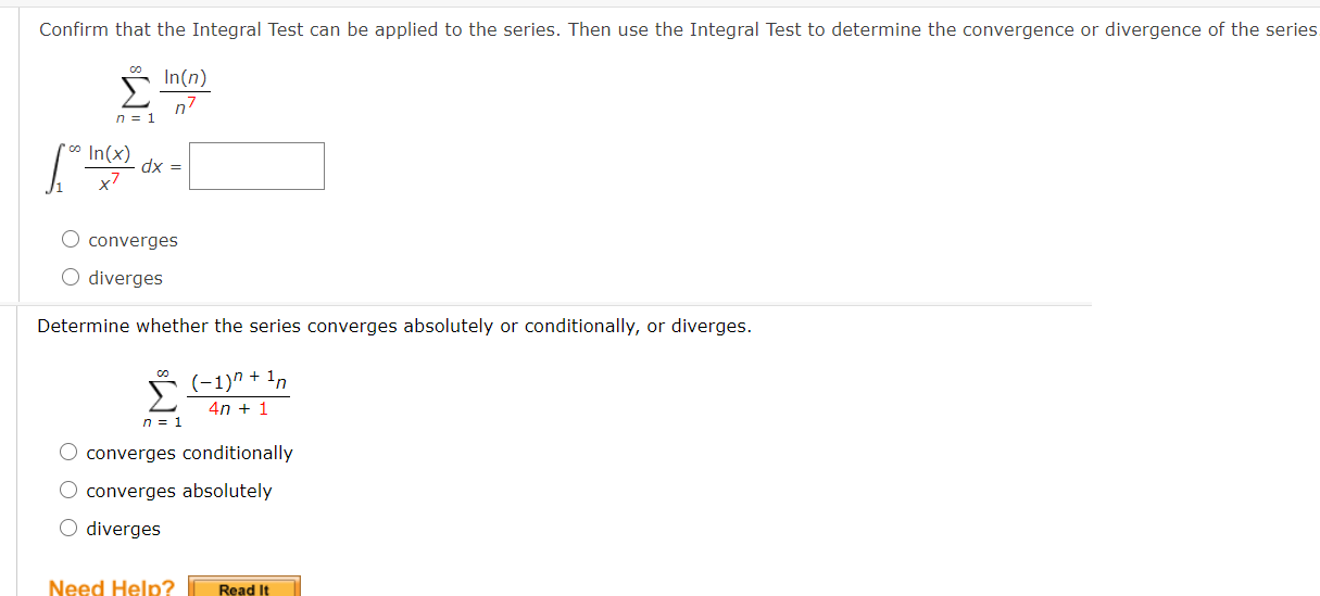 Solved Confirm that the Integral Test can be applied to the | Chegg.com