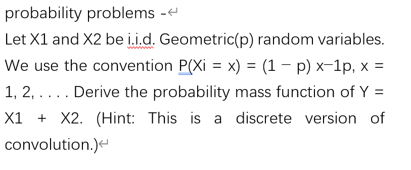 Solved probability problems - 4 Let X1 and X2 be i.i.d. | Chegg.com