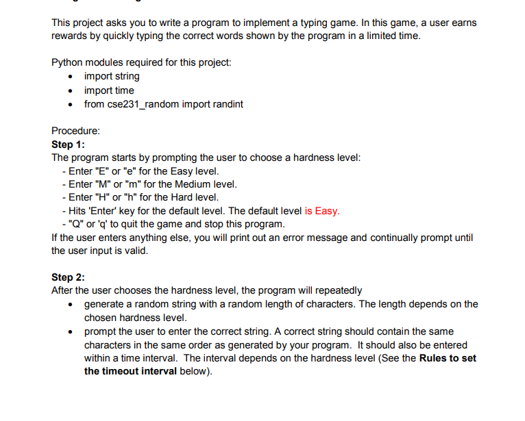 Solved This project asks you to write a program to implement | Chegg.com