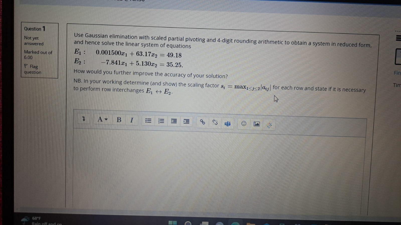 \begin{tabular}{l|l} \hline Question 1 \\ Not yet | Chegg.com