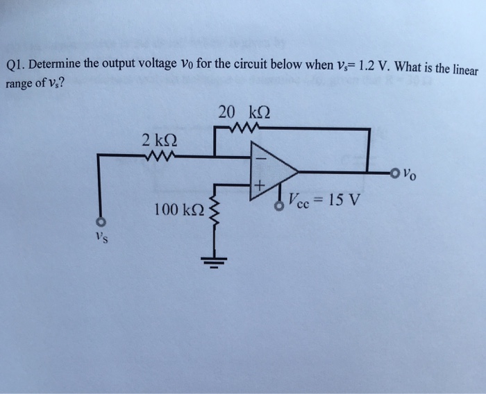 Solved Determine the output voltage V_0 for the circuit | Chegg.com