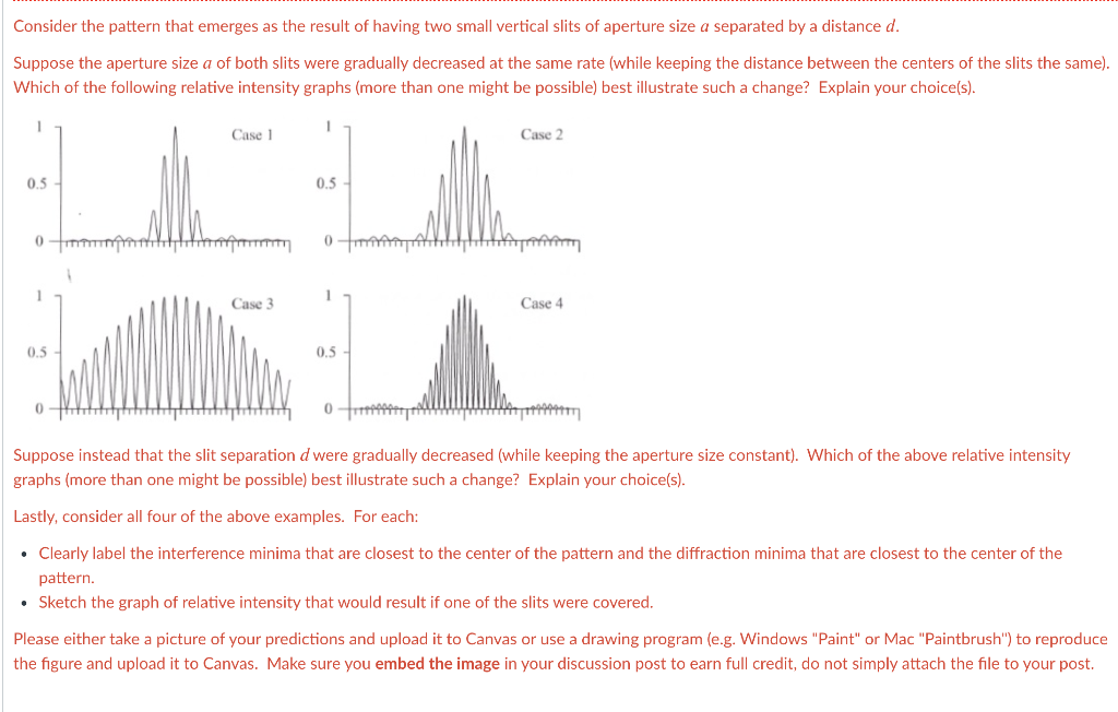 Solved Consider the pattern that emerges as the result of | Chegg.com